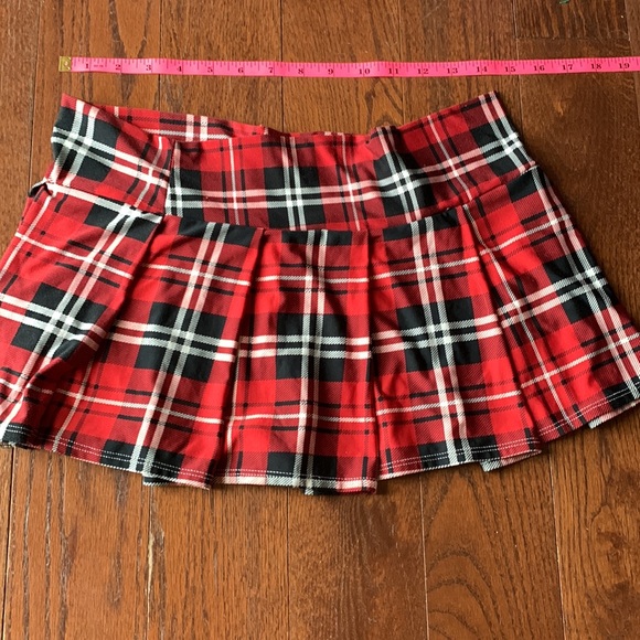 Bodyrage | Skirts | Red Plaid Skirt | Poshmark